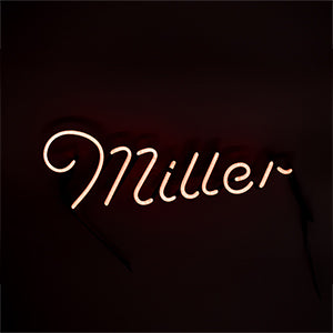 Miller Red Script Neon Sign Replacement Tube – NeonSignRevival