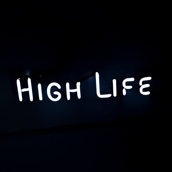 HIGH LIFE Single Stroke Word Unit Large Neon Sign Replacement Tube ...