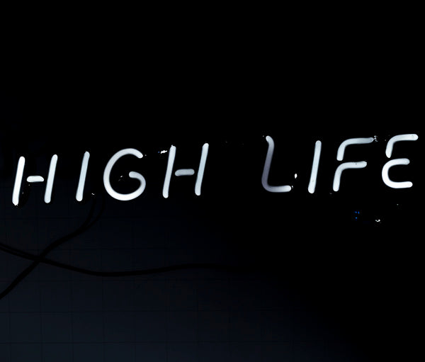 HIGH LIFE Slanted Single Stroke Neon Sign Replacement Tube ...