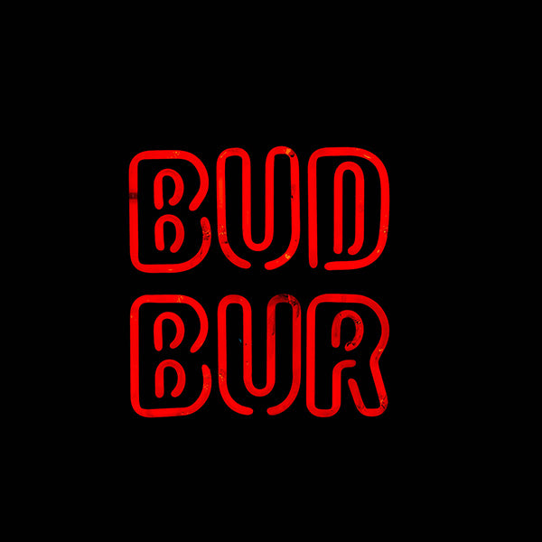 Bud Bur Double Stroke Word Unit for Budweiser & Burgers Sign Replaceme ...