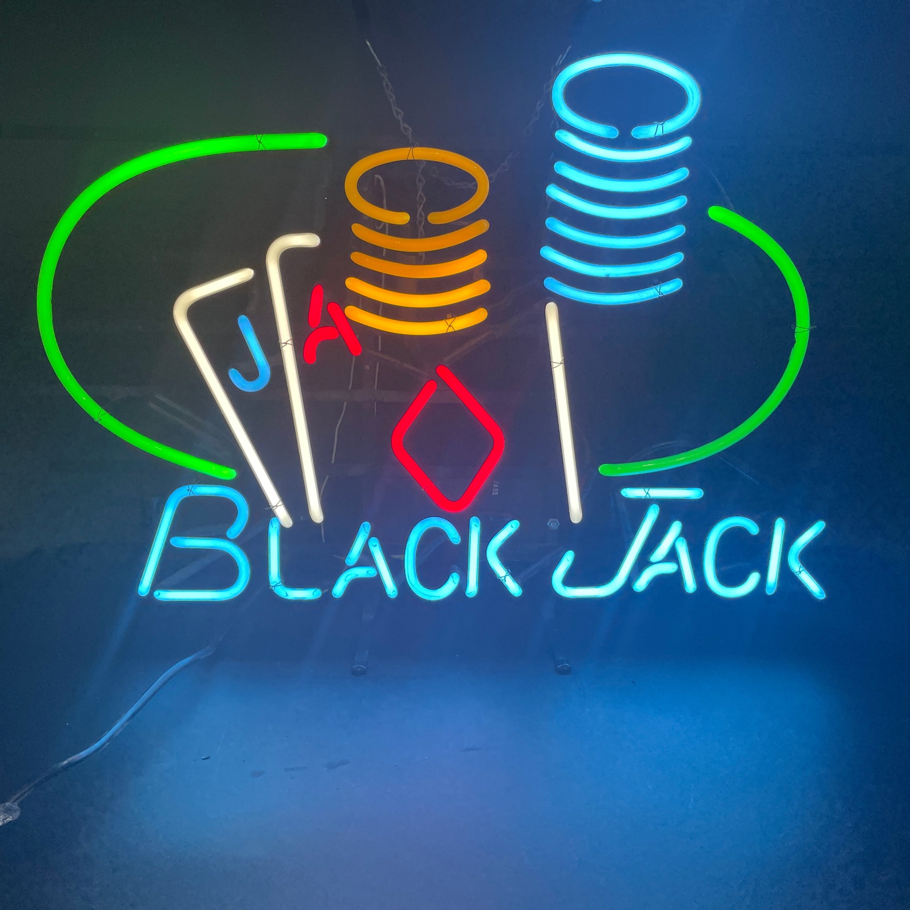 Black Jack Neon Sign – NeonSignRevival