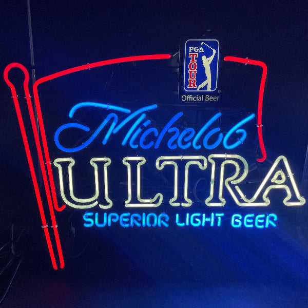 Michelob Ultra Superior Light Beer PGA Tour Neon Sign – NeonSignRevival