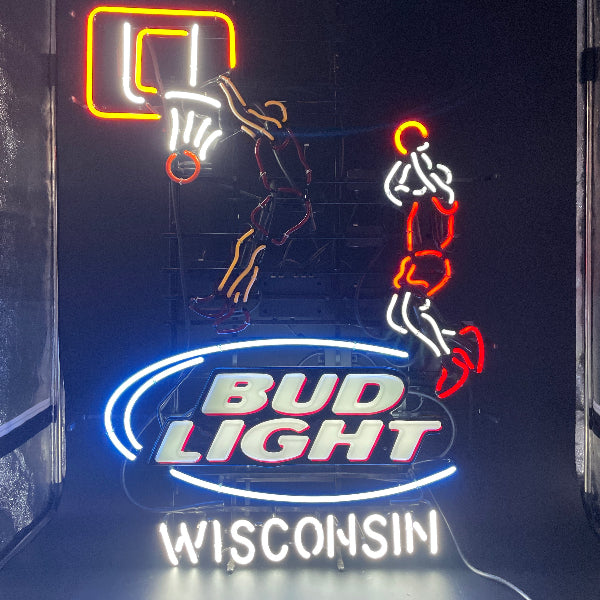 Bud Light Motion Basketball Player Neon Sign – NeonSignRevival